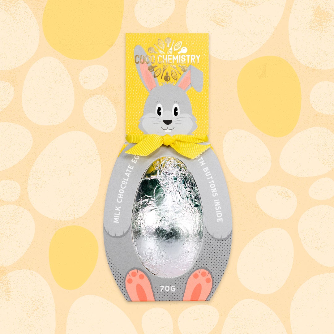 Small Milk Chocolate Easter Bunny Rabbit Egg | Coco Chemistry