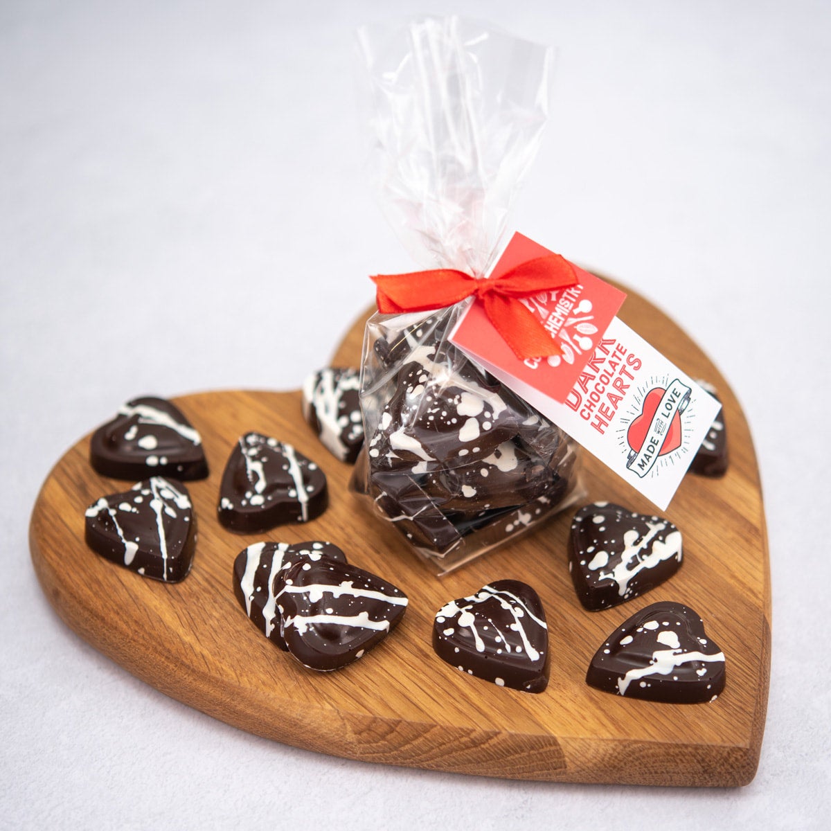 Valentines Dark Chocolate Hearts Sharing Bag | Coco Chemistry